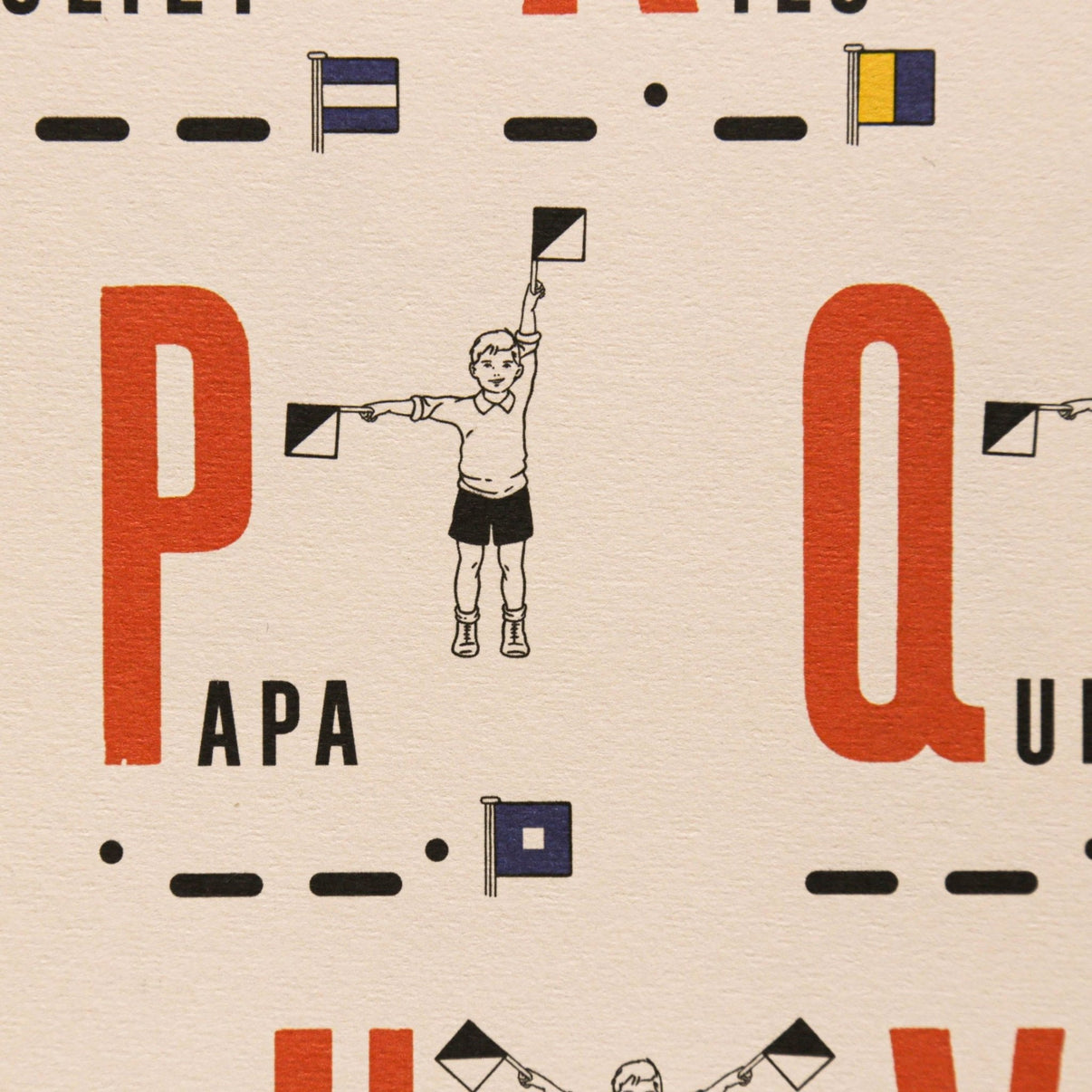 Affiche Alphabets radio international et sémaphore, code morse et code ...